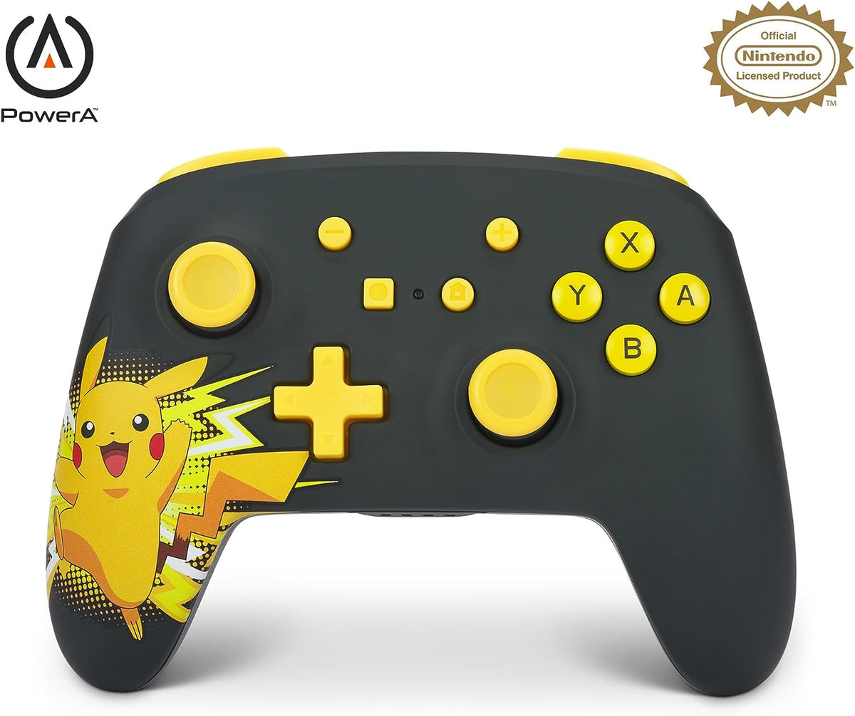 Power A Enhanced Wireless Controller Switch Pikachu Ecstatic ...