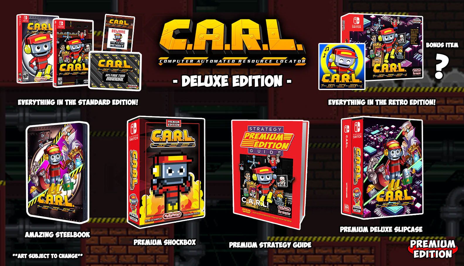 CARL [DELUXE EDITION] [PREMIUM EDITION GAMES SERIES 9] - Nintendo Swit ...