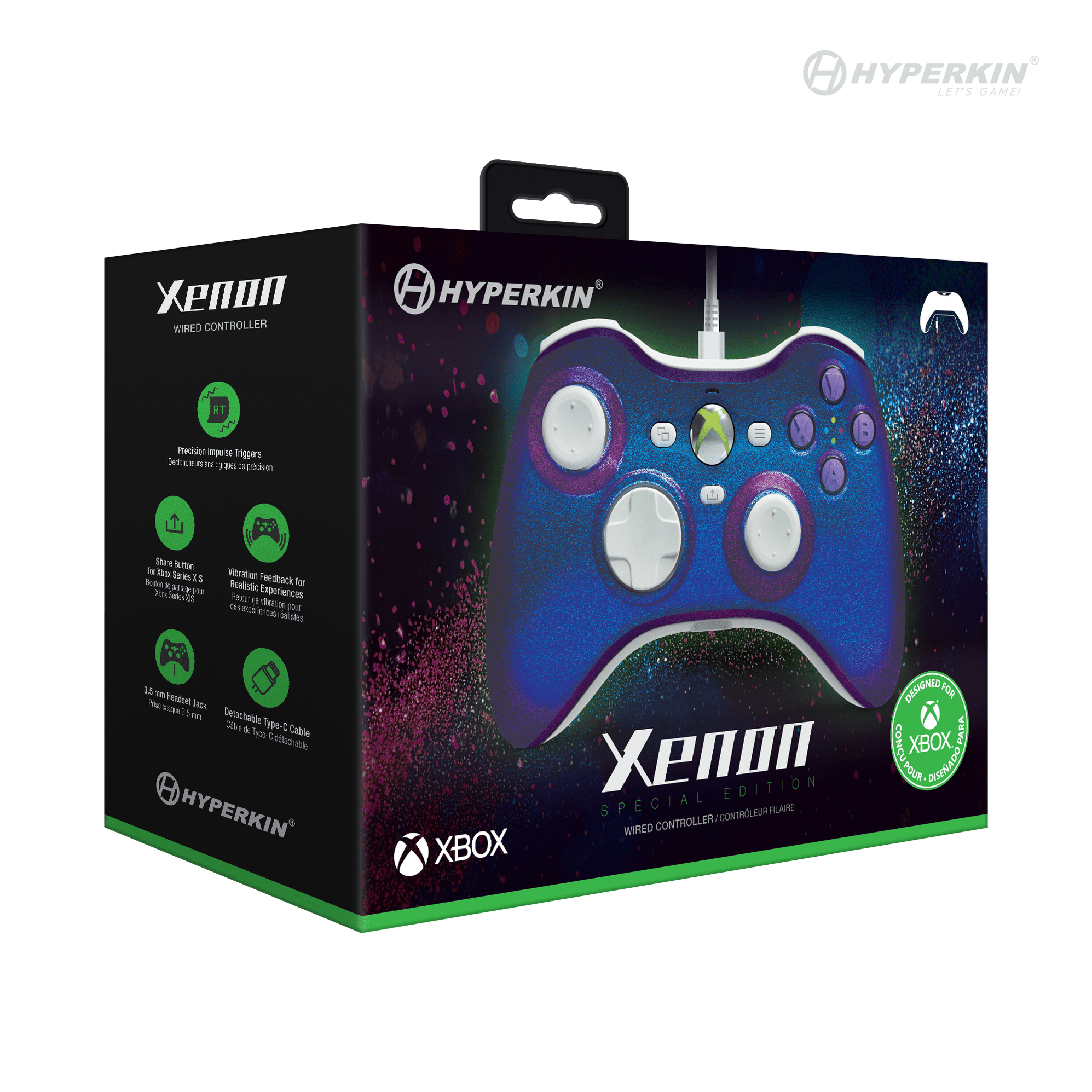 Hyperkin Xenon Wired Controller for Xbox Series X|S / XBOX1 / Windows ...