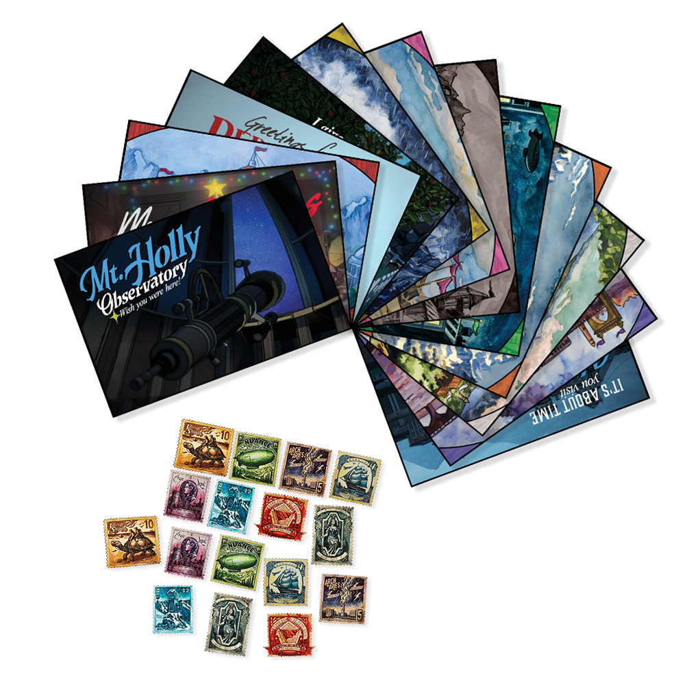 Blue Prince Stamp and Postcard Set (PRE-ORDER) — VIDEOGAMESPLUS.CA