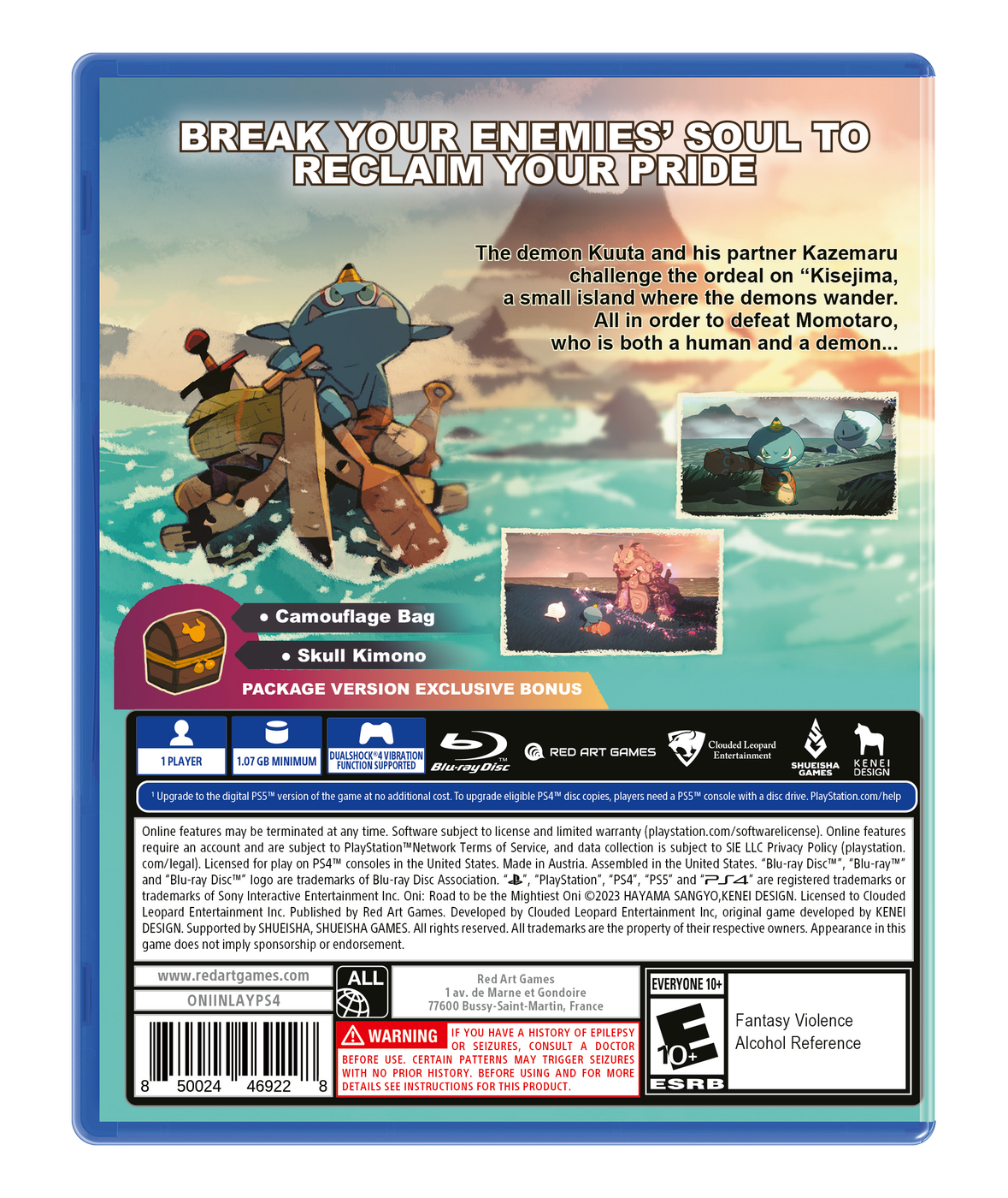 ONI: Road to be the Mightiest Oni - PlayStation 4 — VIDEOGAMESPLUS.CA