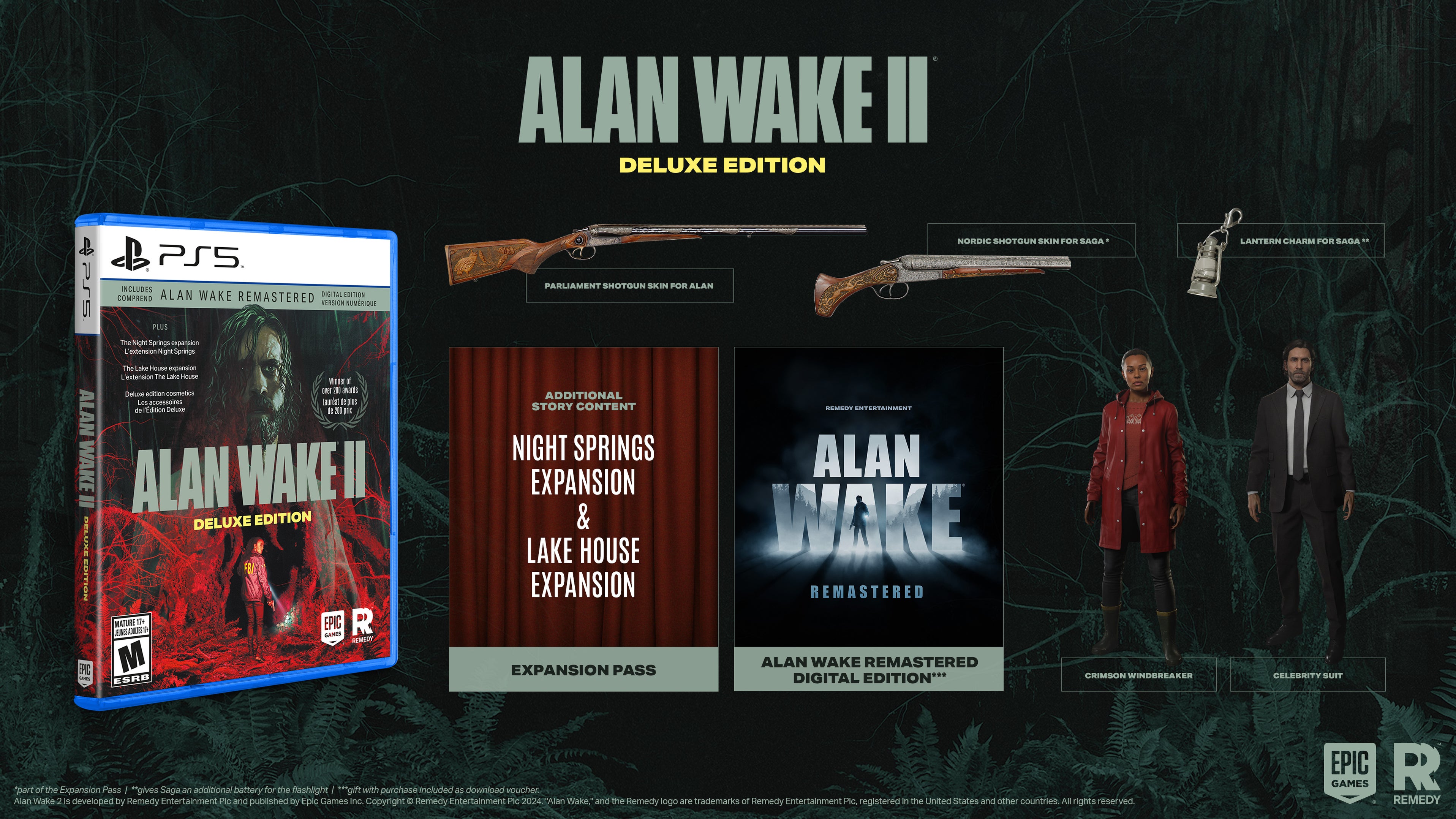 Alan Wake 2 Deluxe Edition - Playstation 5 — VIDEOGAMESPLUS.CA