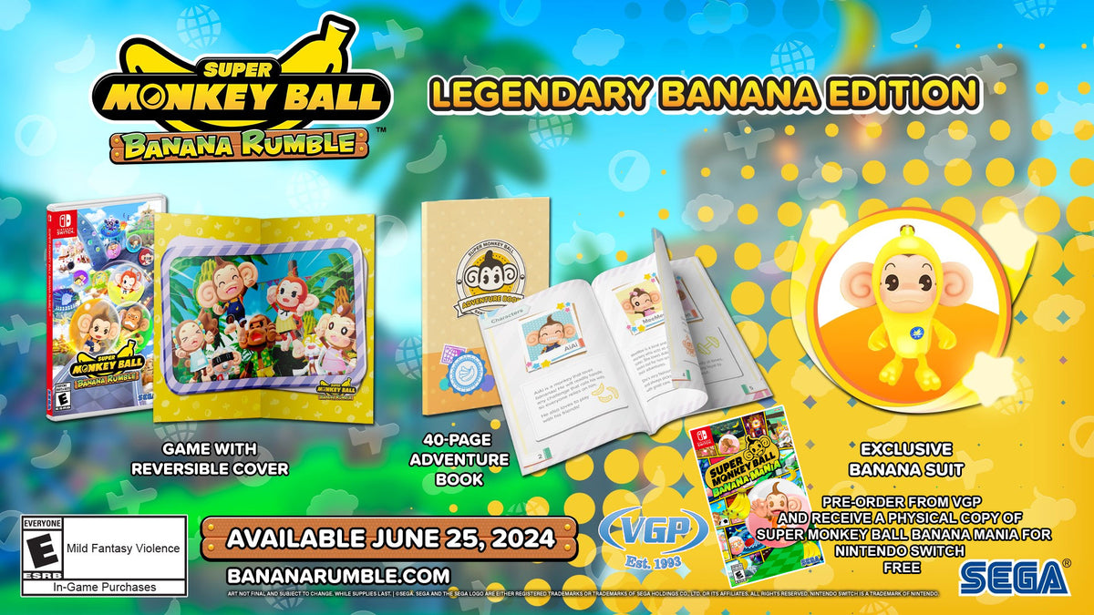 Super Monkey Ball Banana Rumble [LEGENDARDY BANANA EDITION] - SWITCH ...