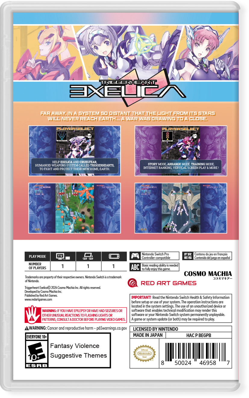 Triggerheart Exelica on Switch seemingly releasing on May 2nd on the eShop in the west | ResetEra