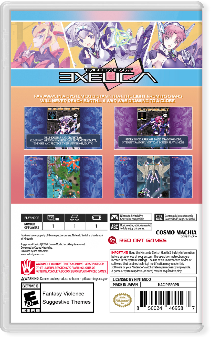 TriggerHeart Exelica [Standard Edition] - Nintendo Switch — VIDEOGAMESPLUS.CA