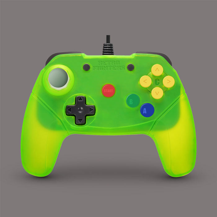 Retro Fighters Brawler64 Color Edition Wired Controller [Extreme Green ...