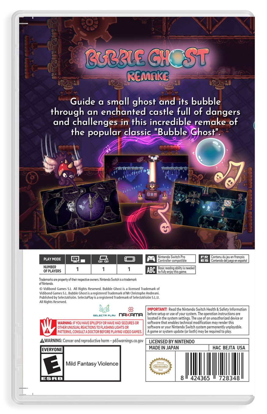 Bubble Ghost Remake - Nintendo Switch — VIDEOGAMESPLUS.CA