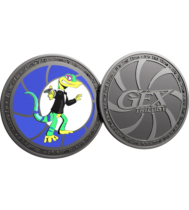 GEX Trilogy Commemorative Coin [Limited Run Games] — VIDEOGAMESPLUS.CA
