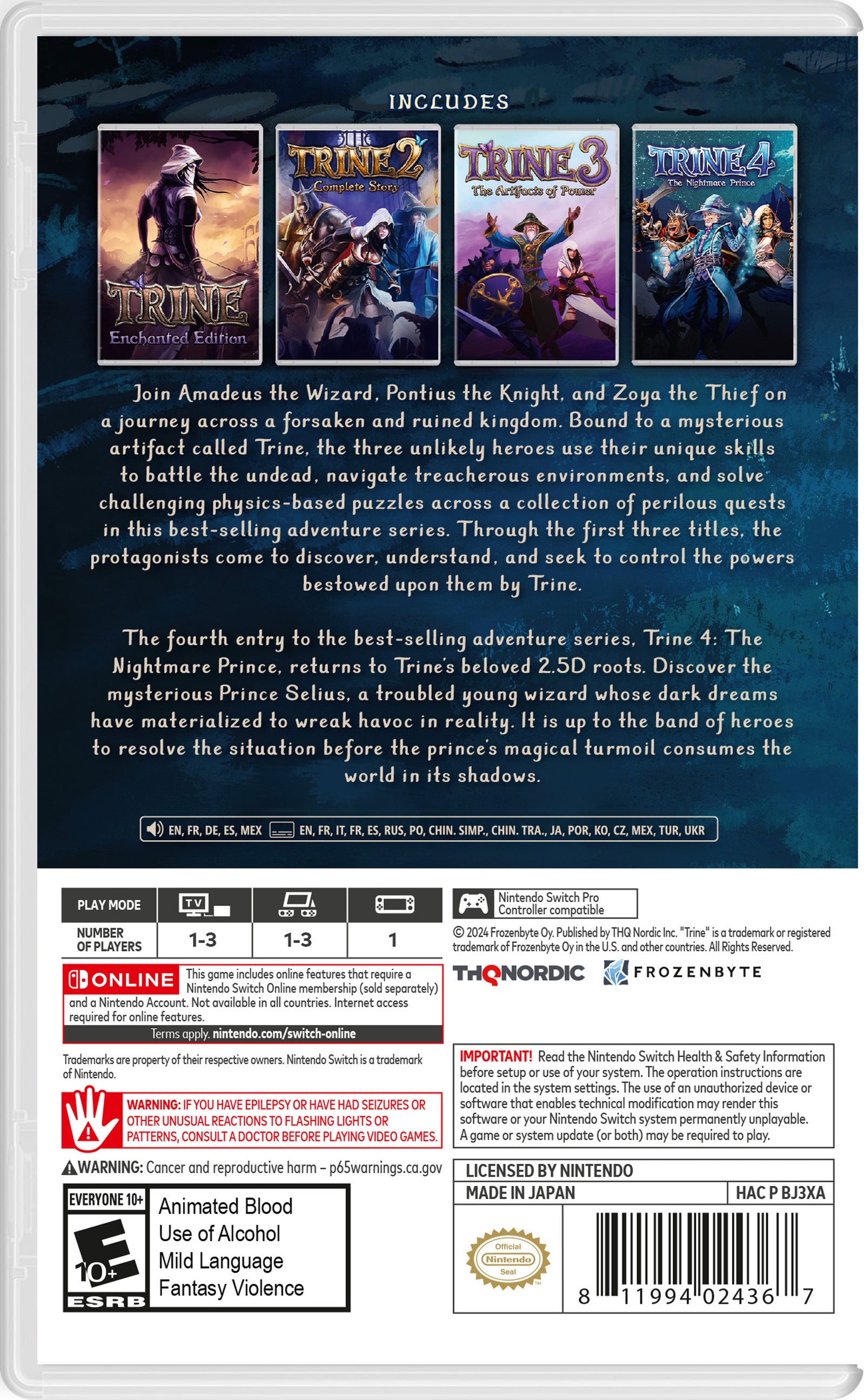 Trine Ultimate Collection Physical Edition - Nintendo Switch [VGP Excl ...