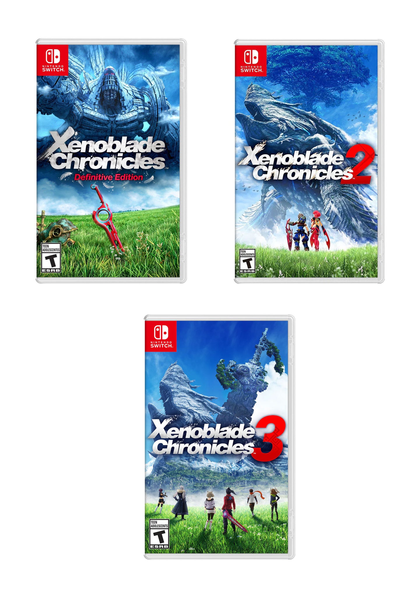 Xenoblade Chronicles 3-Pack Bundle (Includes Xenoblade Chronicles 1 DE — VIDEOGAMESPLUS.CA