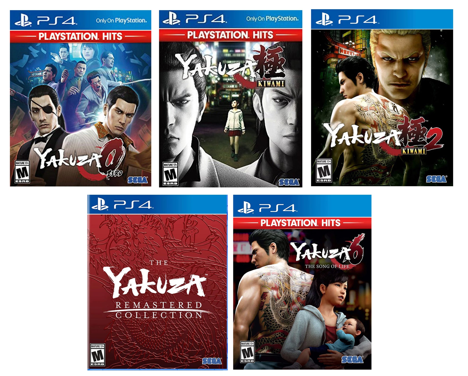 Yakuza 7 Game Pack (Includes Yakuza 0,K1, K2, 3, 4, 5, & 6) – PlayStat ...