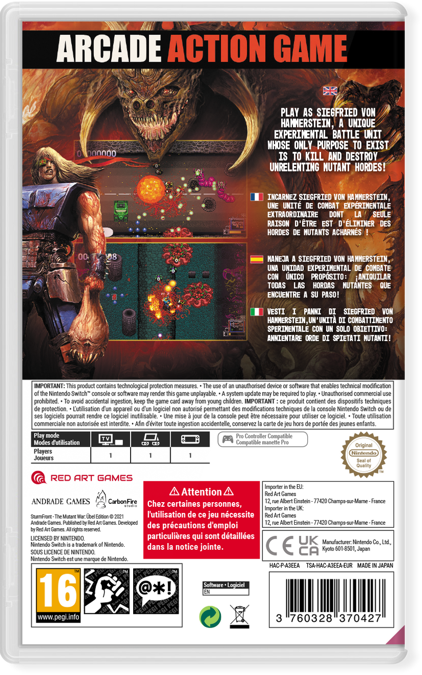 STURMFRONT - THE MUTANT WAR: UBEL EDITION - SWITCH [RED ART GAMES] — VIDEOGAMESPLUS.CA
