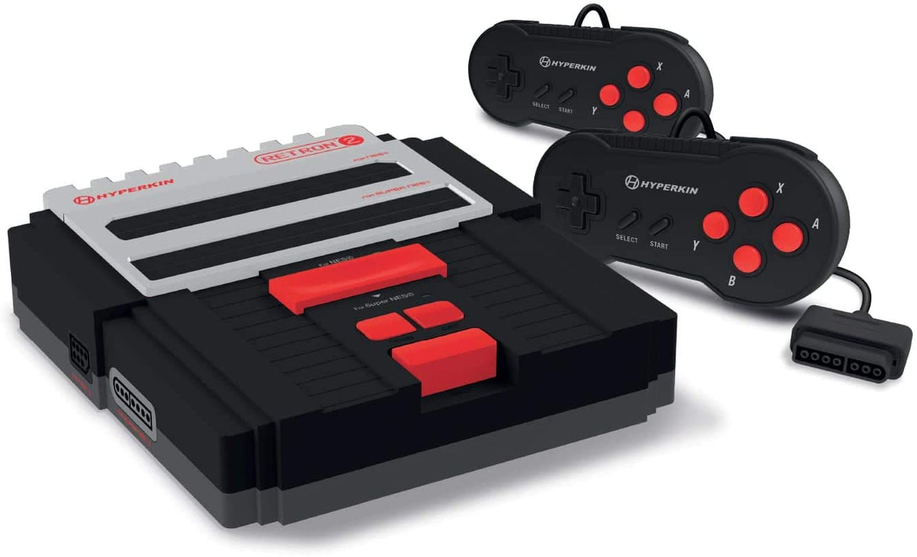 Hyperkin RetroN 2 Gaming Console for NES®/Super NES® (Black) — VIDEOGAMESPLUS.CA