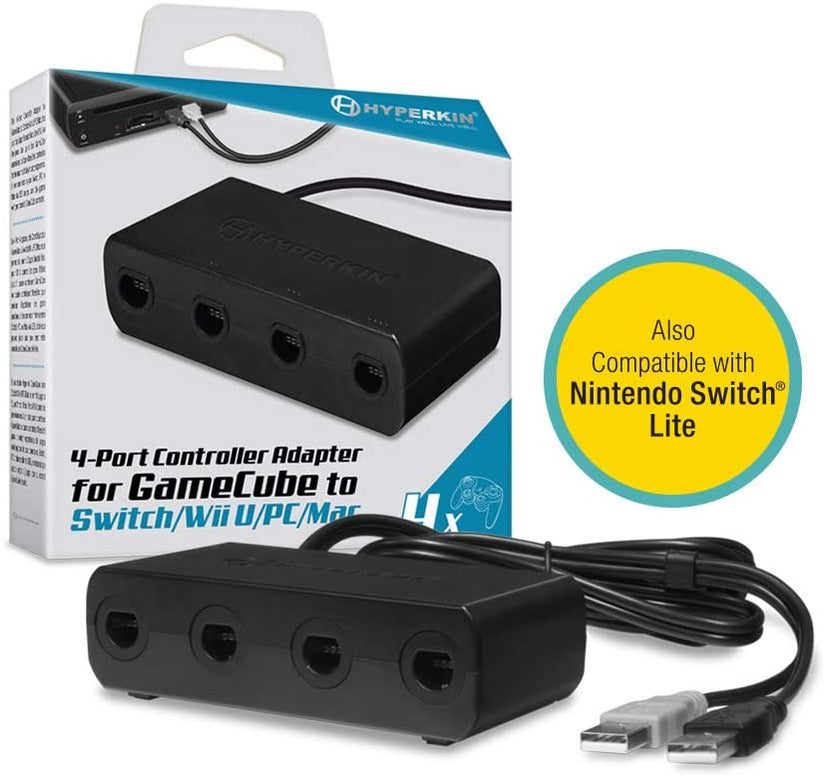GAMECUBE CONTROLLER PORT ADAPTER (WIIU,NSW,PC,MAC) — VIDEOGAMESPLUS.CA