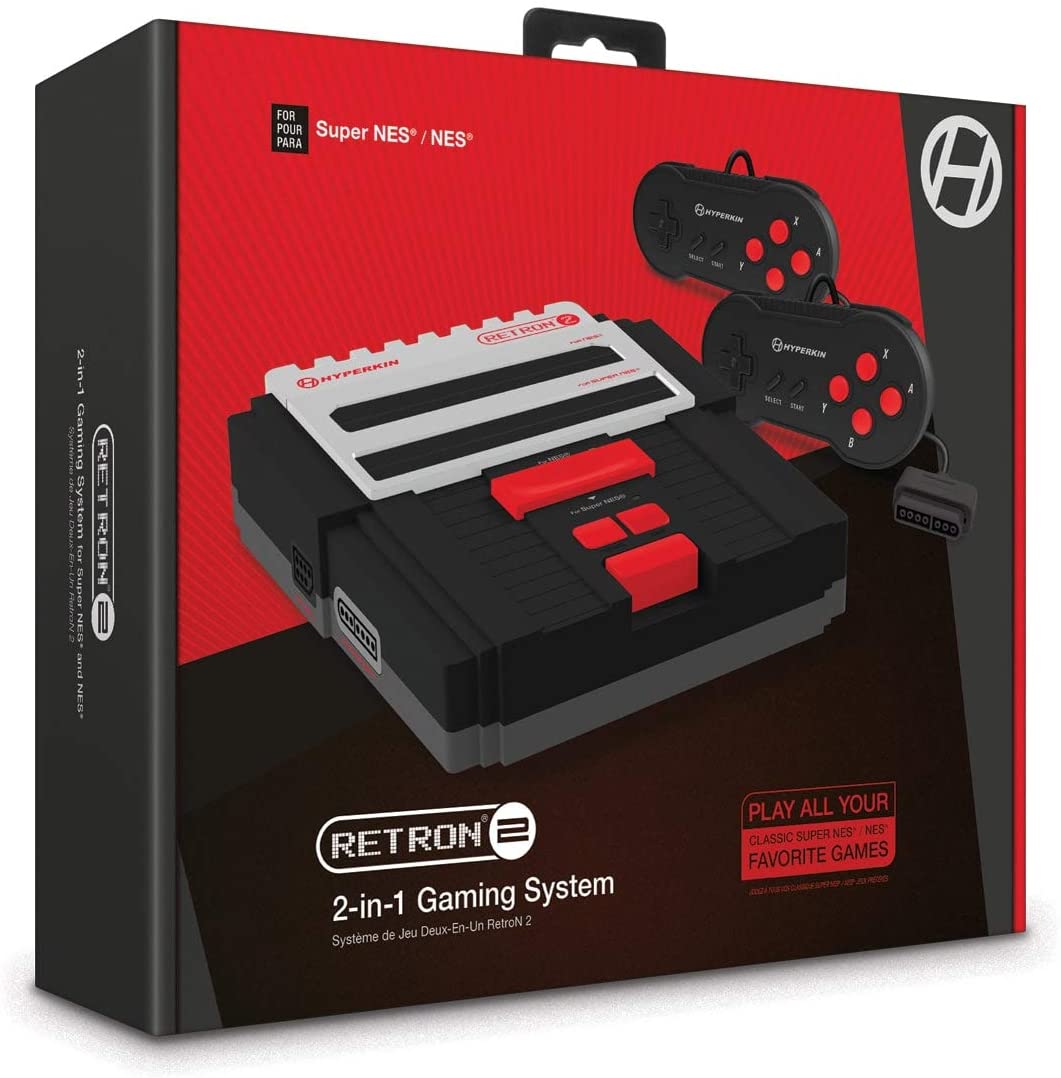Hyperkin RetroN 2 Gaming Console for NES®/Super NES® (Black ...
