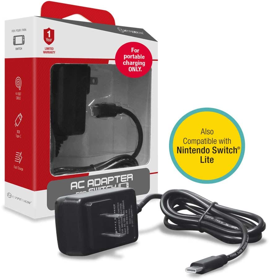 HYPERKIN AC Adapter for Nintendo Switch - SWITCH — VIDEOGAMESPLUS.CA
