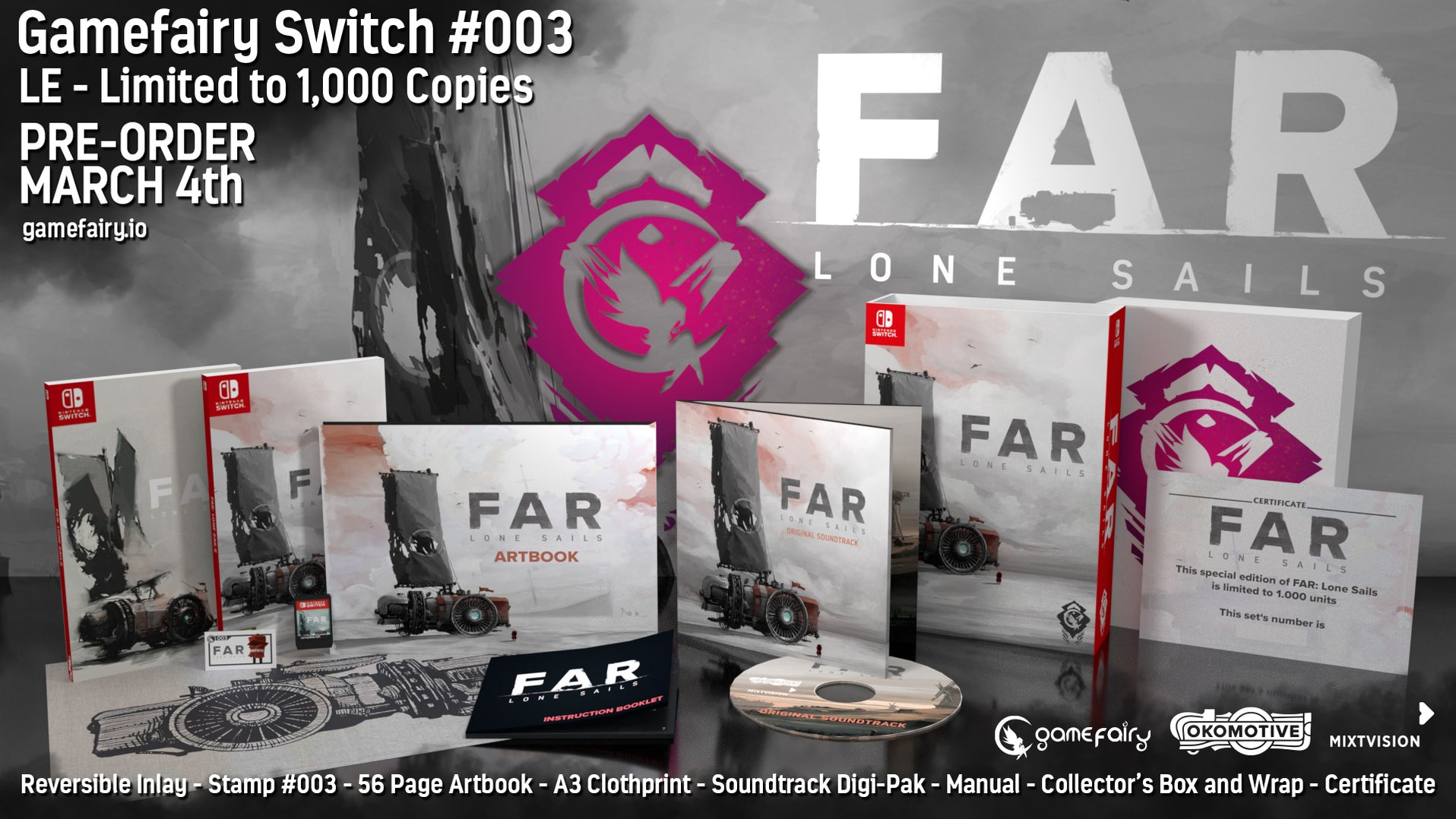FAR: Lone Sails [LIMITED EDITION] - SWITCH [GAMEFAIRY #003] [PAL IMPOR — VIDEOGAMESPLUS.CA
