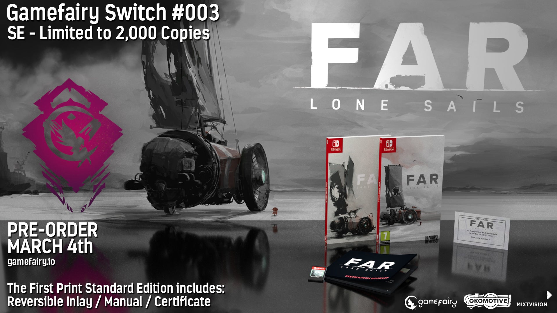 FAR: Lone Sails [STANDARD EDITION] - SWITCH [GAMEFAIRY #003] [PAL IMPO — VIDEOGAMESPLUS.CA