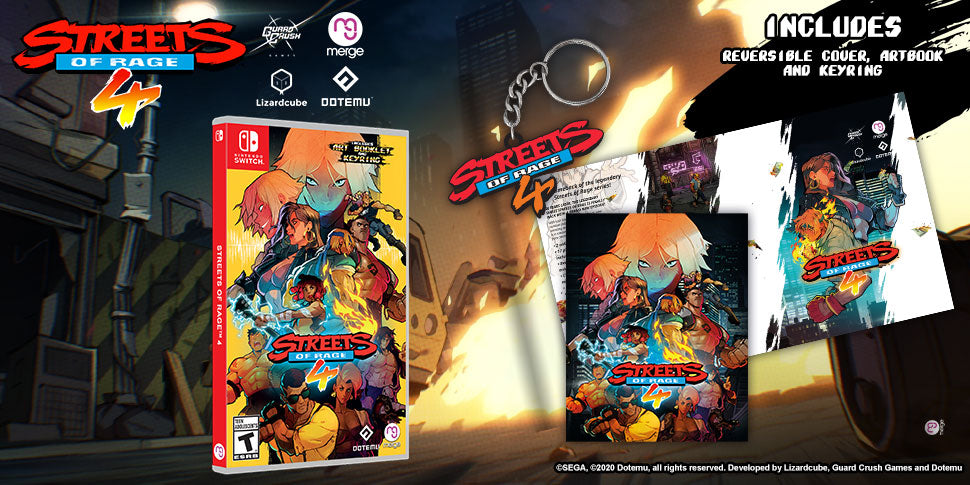 Streets of Rage 4 - SWITCH [REVERSIBLE COVER, KEYRING & ARTBOOK ...