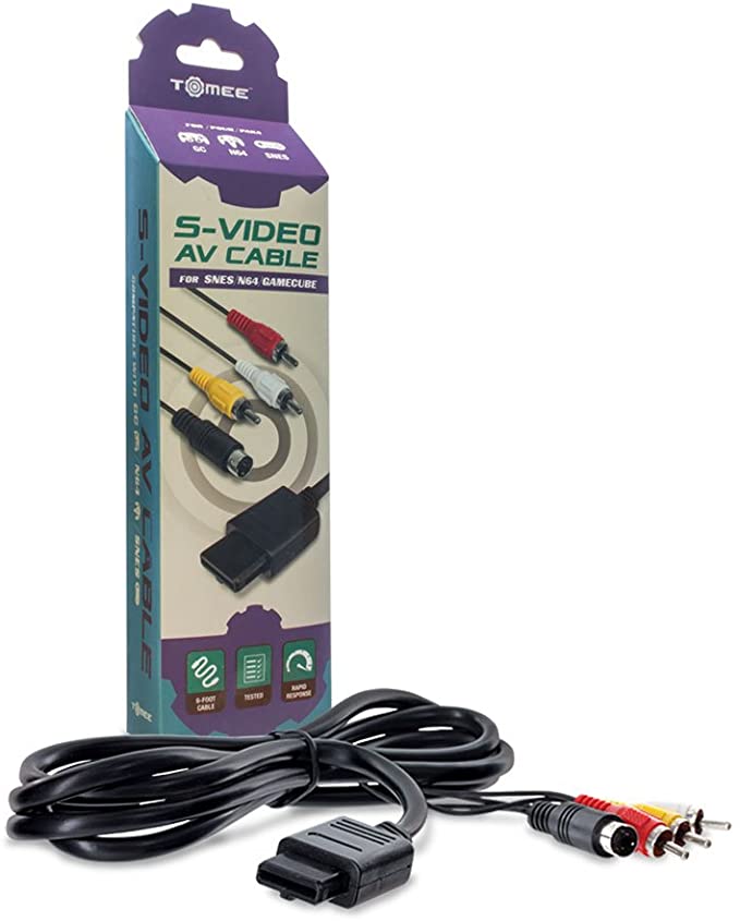 Tomee S-Video AV Cable For GameCube®/N64®/Super NES® — VIDEOGAMESPLUS.CA