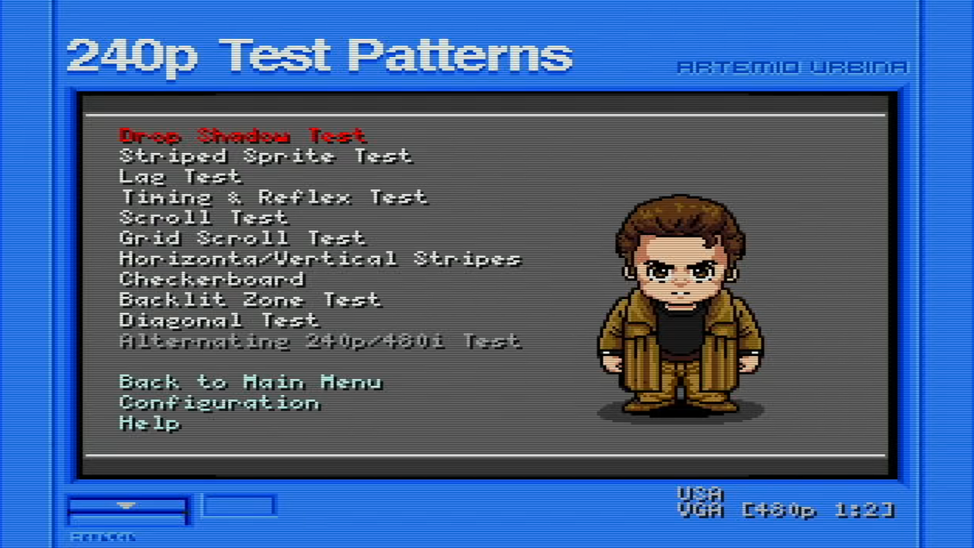 240P Test Suite - Dreamcast — VIDEOGAMESPLUS.CA