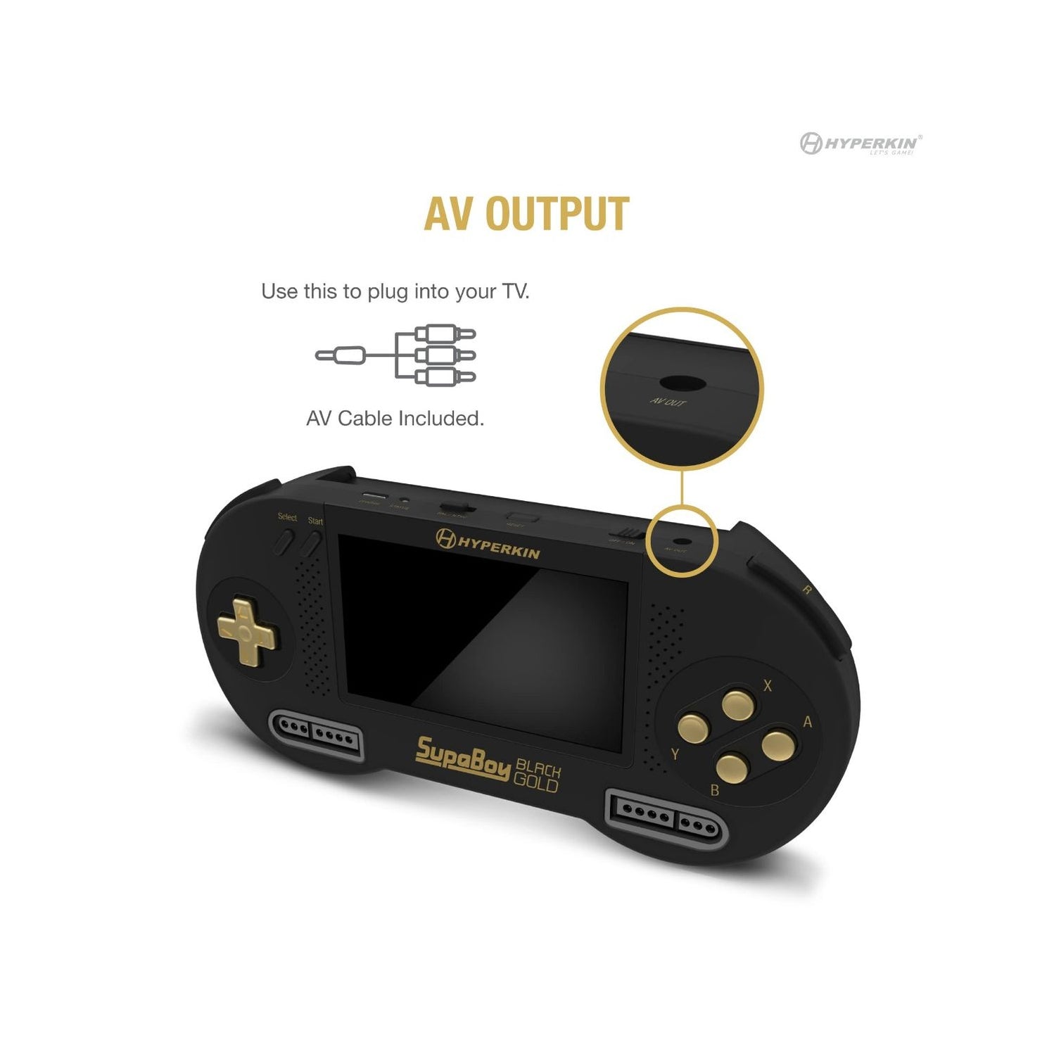 SUPABOY BLACKGOLD PORTABLE POCKET CONSOLE - SNES — VIDEOGAMESPLUS.CA