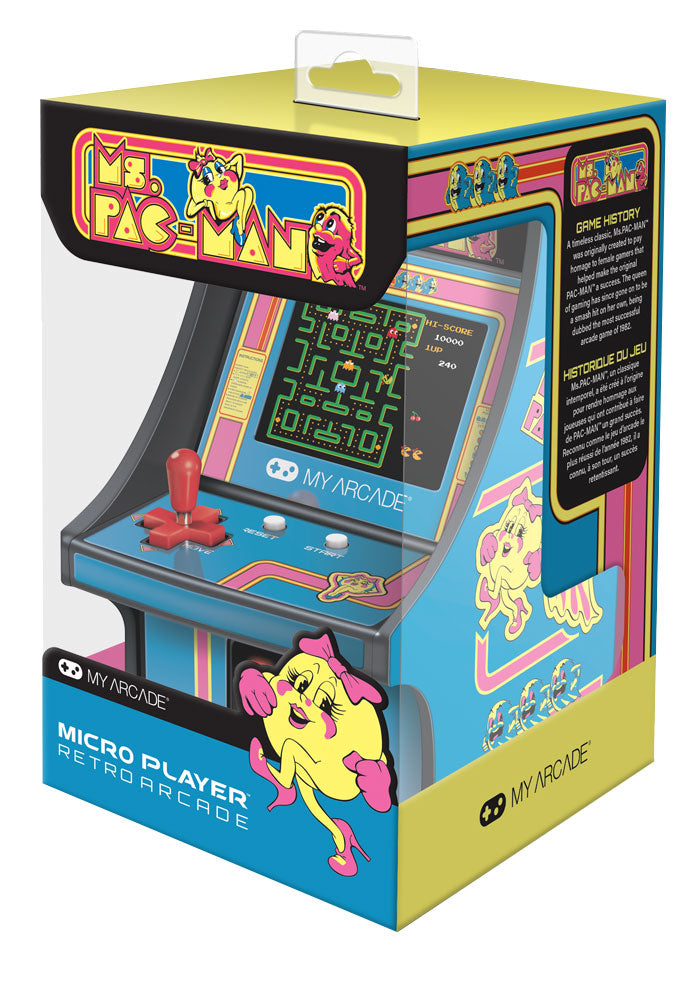 My Arcade Micro Player 6" Collectable Retro Arcade Machine - Ms Pac-Ma ...