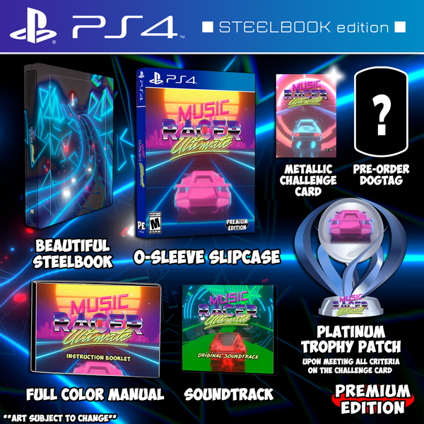 MUSIC RACER ULTIMATE - PS4 STEELBOOK EDITION & SOUNDTRACK [PREMIUM EDI ...