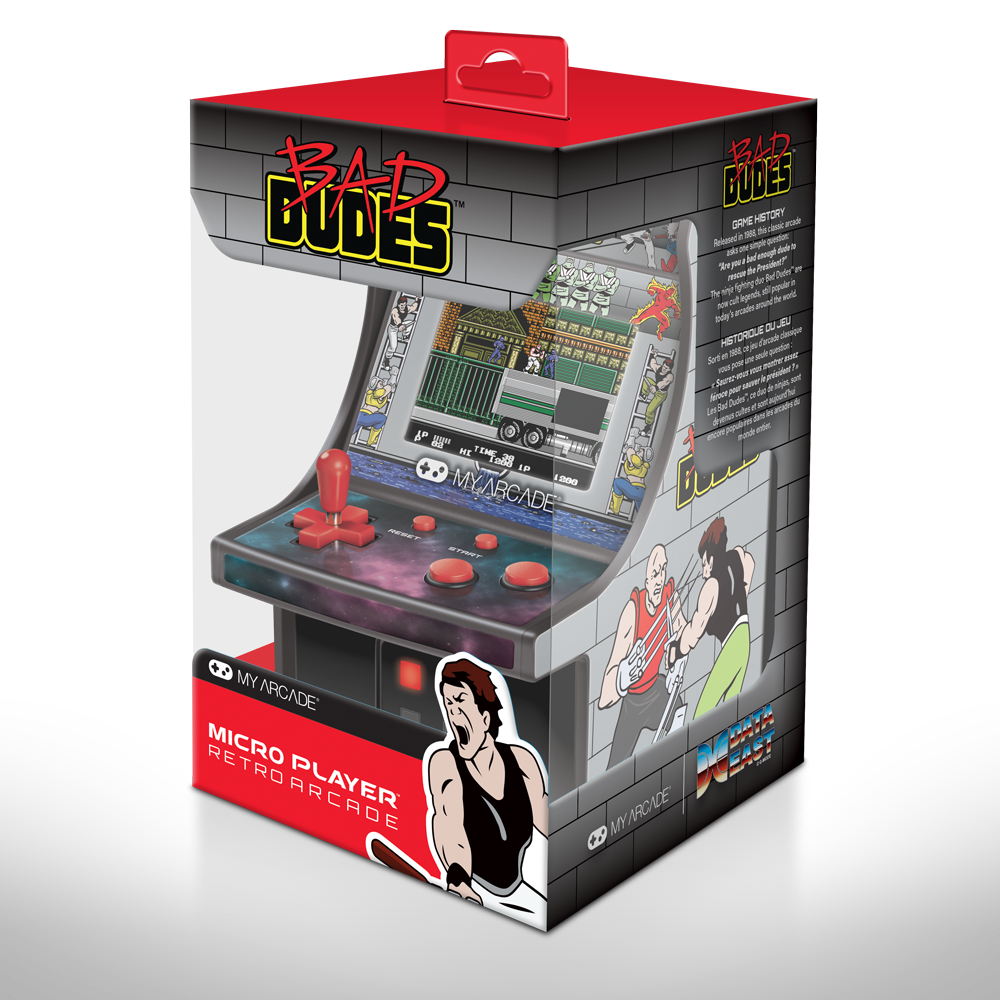 My Arcade Micro Player 6" Collectable Retro Arcade Machine - Bad Dudes ...